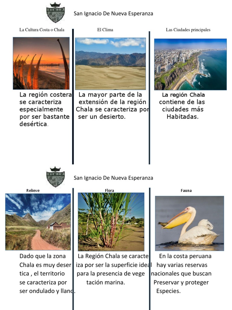 La Cultura Costa o Chala El Clima Las Ciudades Principales | PDF