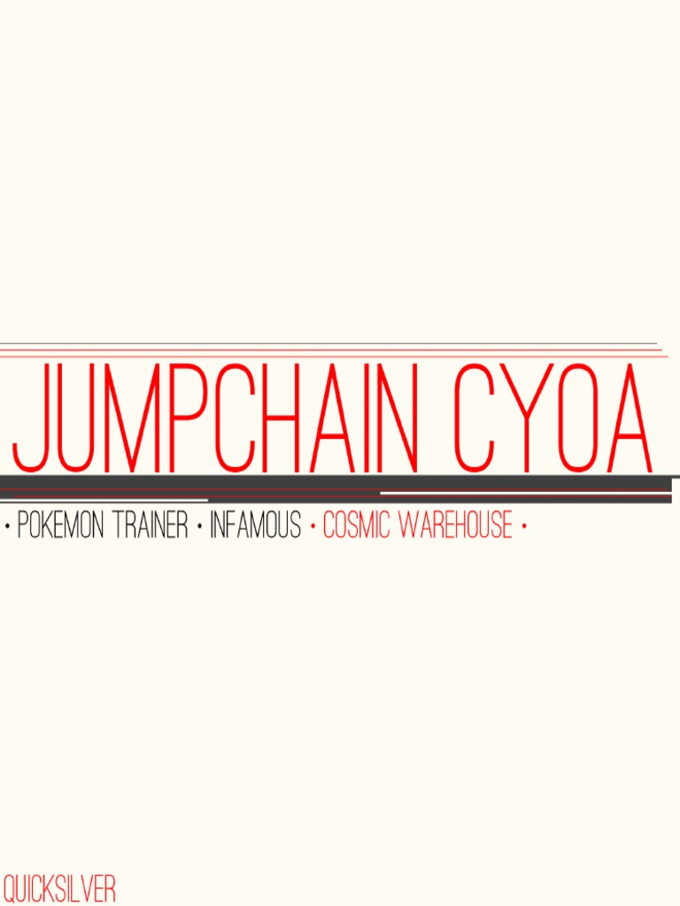 Jumpchain - Warehouse | PDF