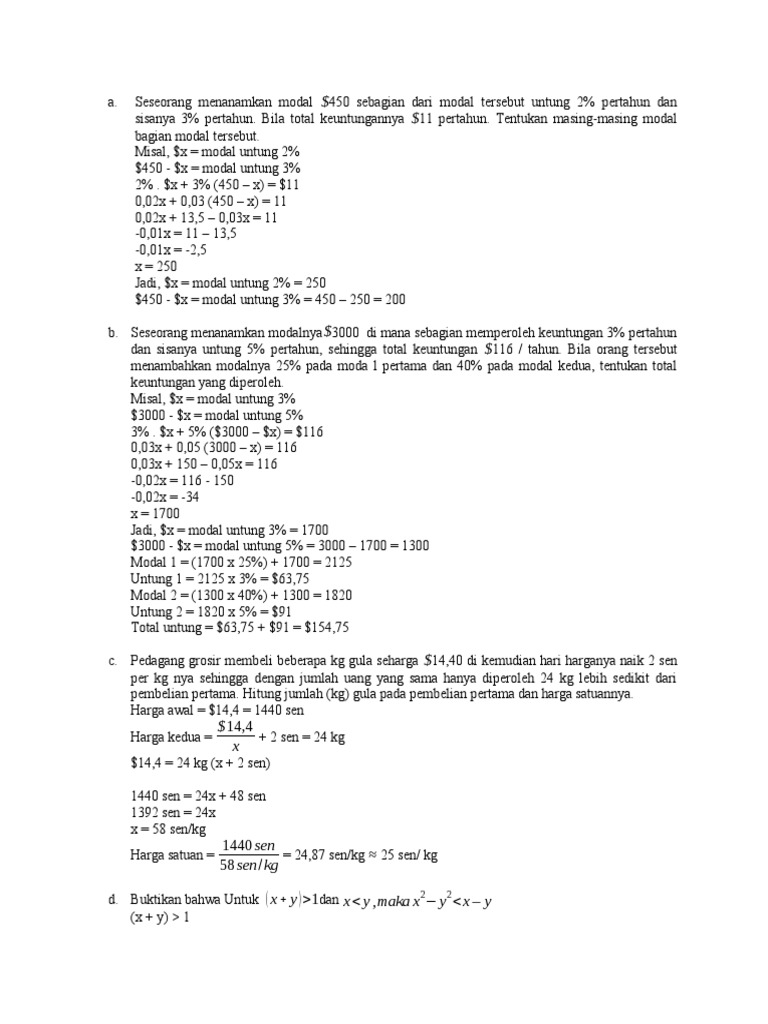 Tugas Kalkulus | PDF