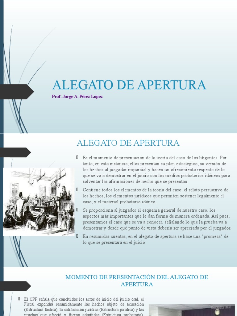 Dpp3 - 2. Alegato de Apertura | PDF | Juez | Retórica
