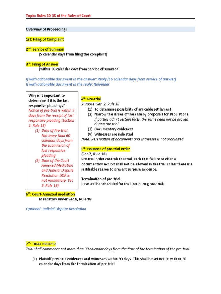 Rule 30 35 | PDF | Demurrer | Lawsuit