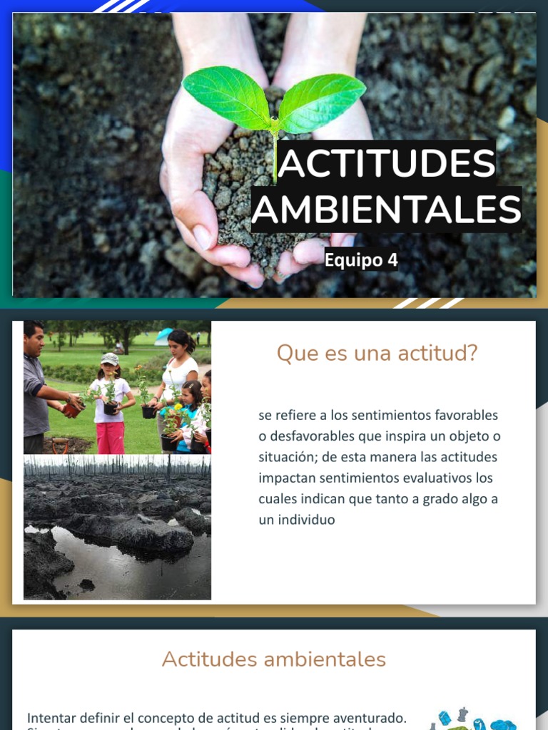 Actitudes Ambientales | PDF | Actitud (psicología) | Comportamiento