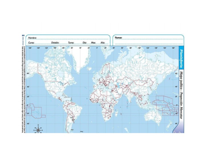 Mapa Planisferio | PDF