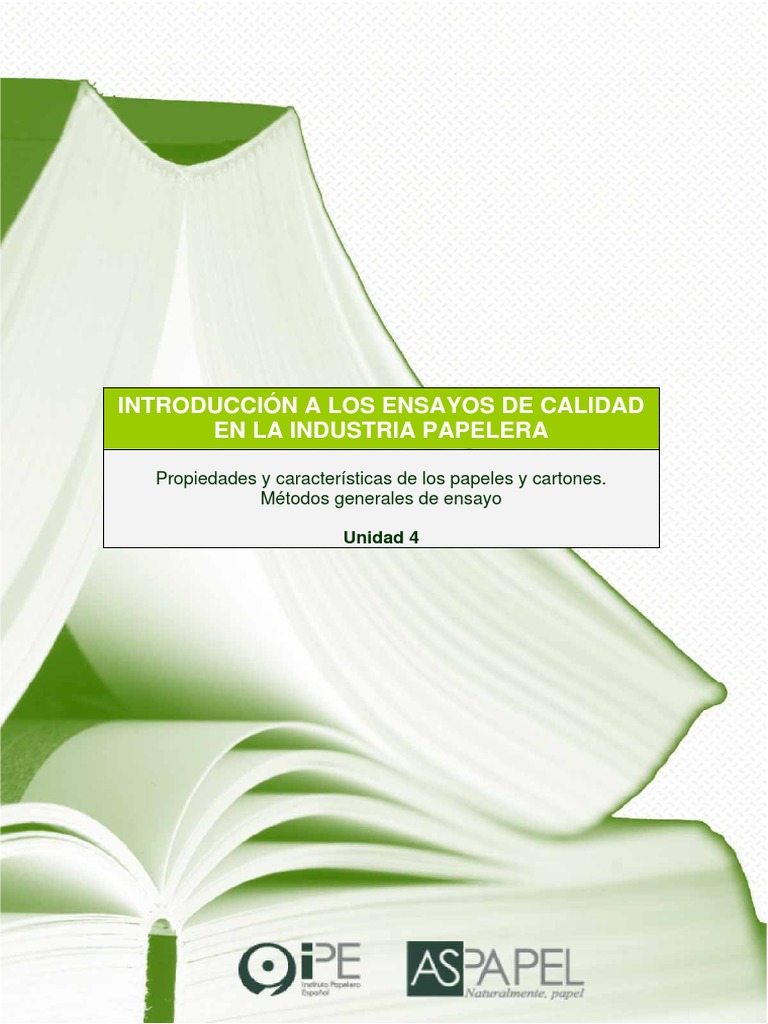 Tema 4-Control Calidad | PDF | Papel | Humedad