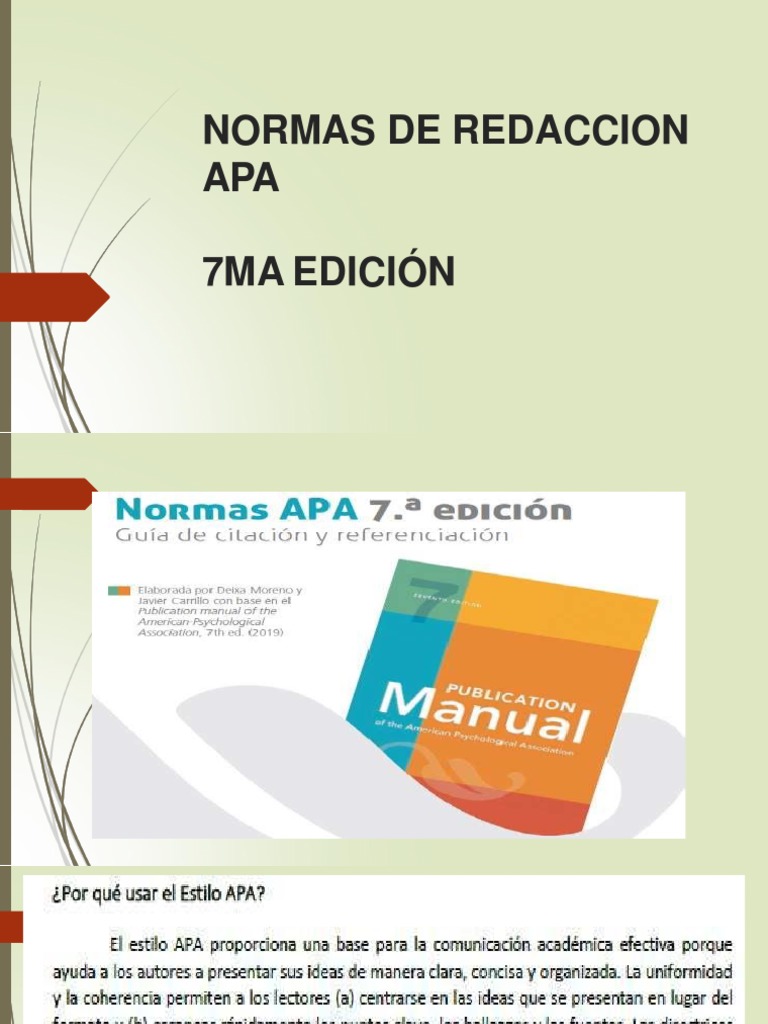 Normas Apa 7 | PDF