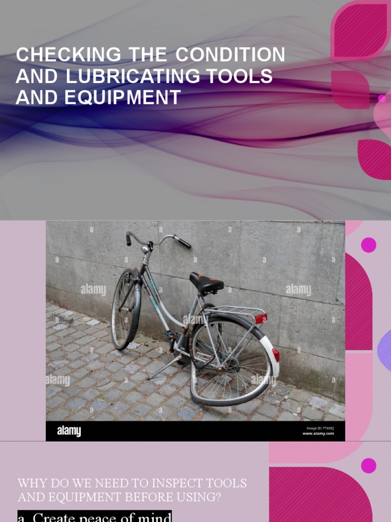 Checking The Condition and Lubricating Tools and Equipment | PDF ...