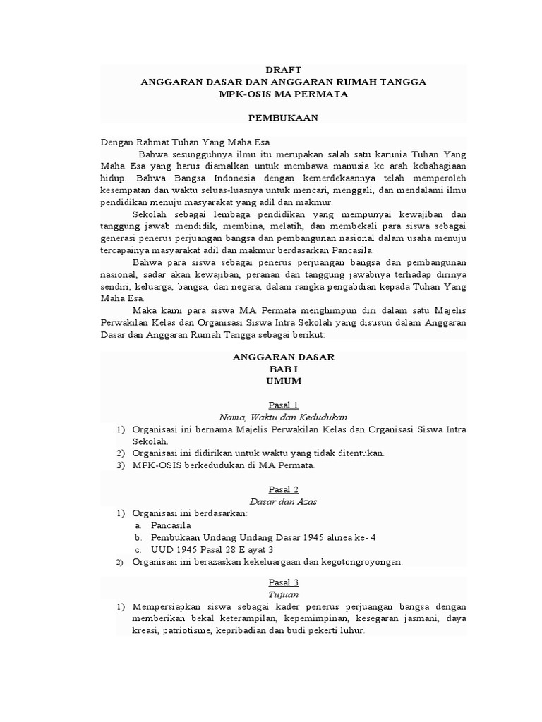 Draft Ad Art MPK Osis Revisi | PDF