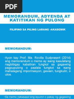 Aralin 1 Pagsulat NG Memorandum | PDF