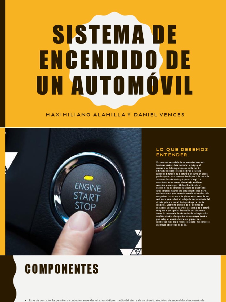 Sistema de Encendido de Un Automóvil | PDF | Distribuidor | Inductor