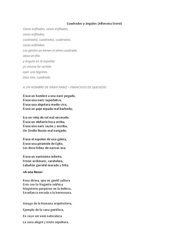 Poemas para Analizar | PDF | Amor