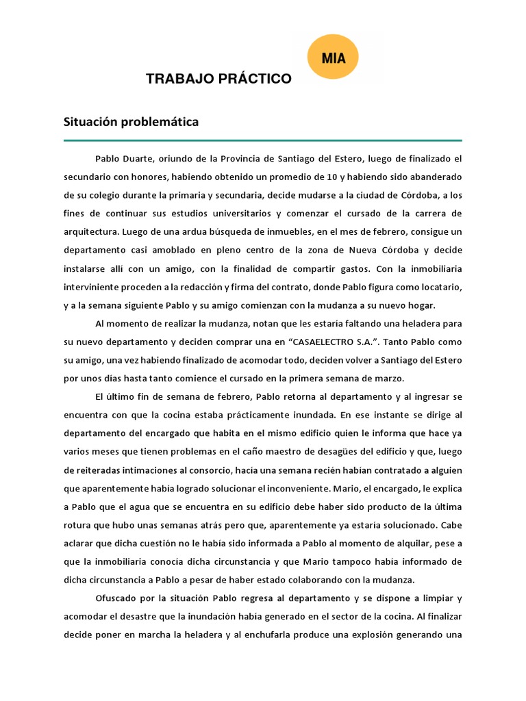 TP1 - Situación Problemática | PDF