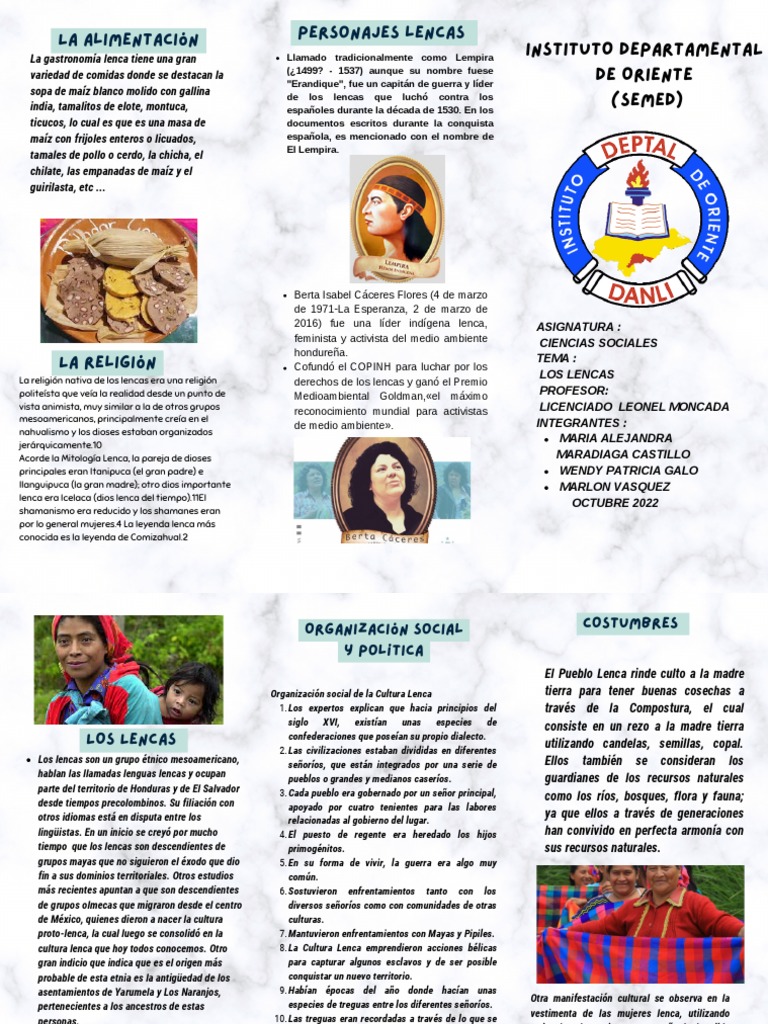 Los Lencas | PDF | Cultura de las Americas | America latina