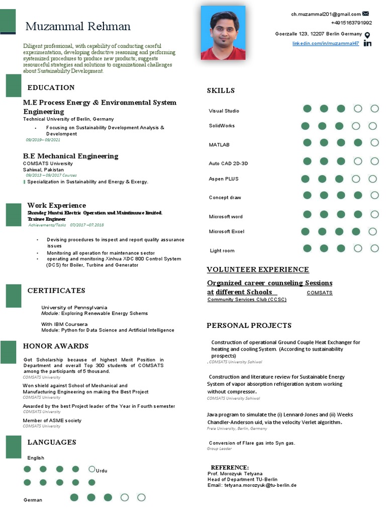Usama Rauf CV.. | PDF | Engineering