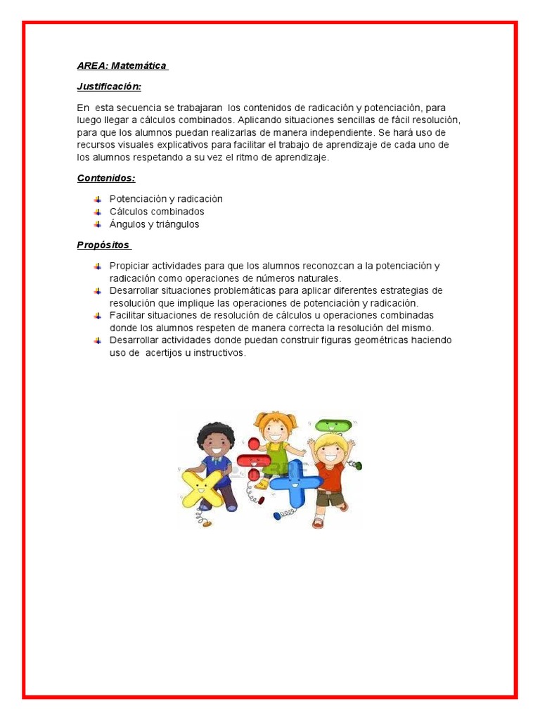 Potencia y Radicacion Calculo Combinado | PDF | Multiplicación | Aprendizaje