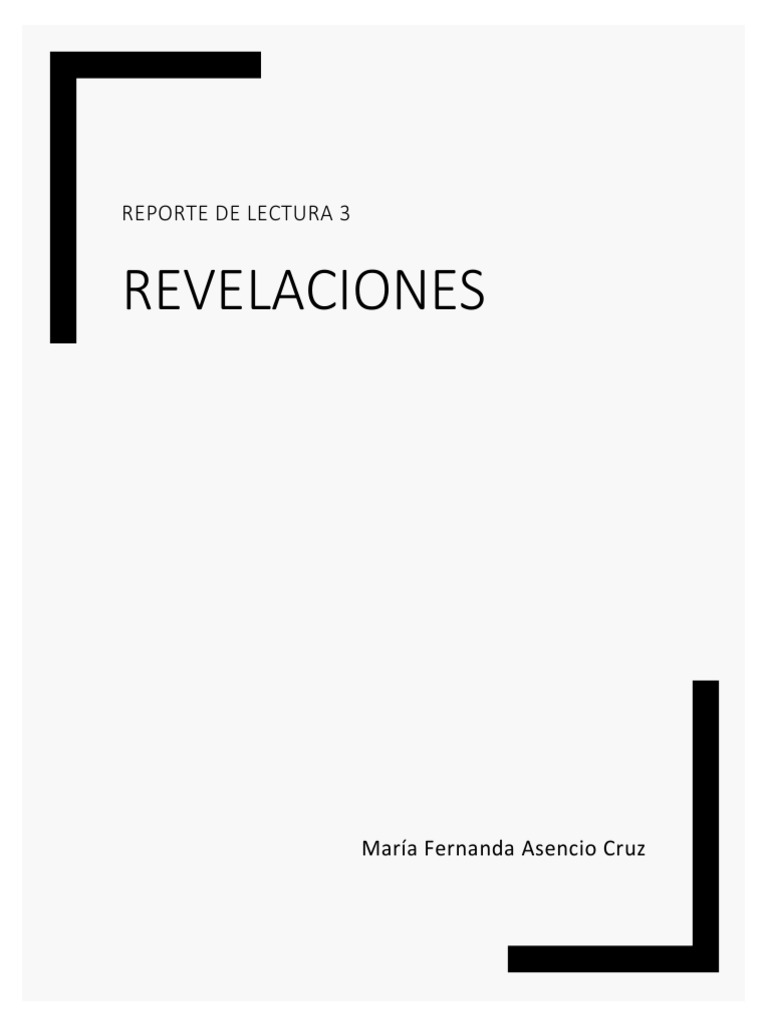 REVELACIONES | PDF