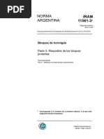 IRAM 1524 - Hormigón de Cemento - Preparación y Curado en Obra de Probetas | PDF | Hormigón | Agua