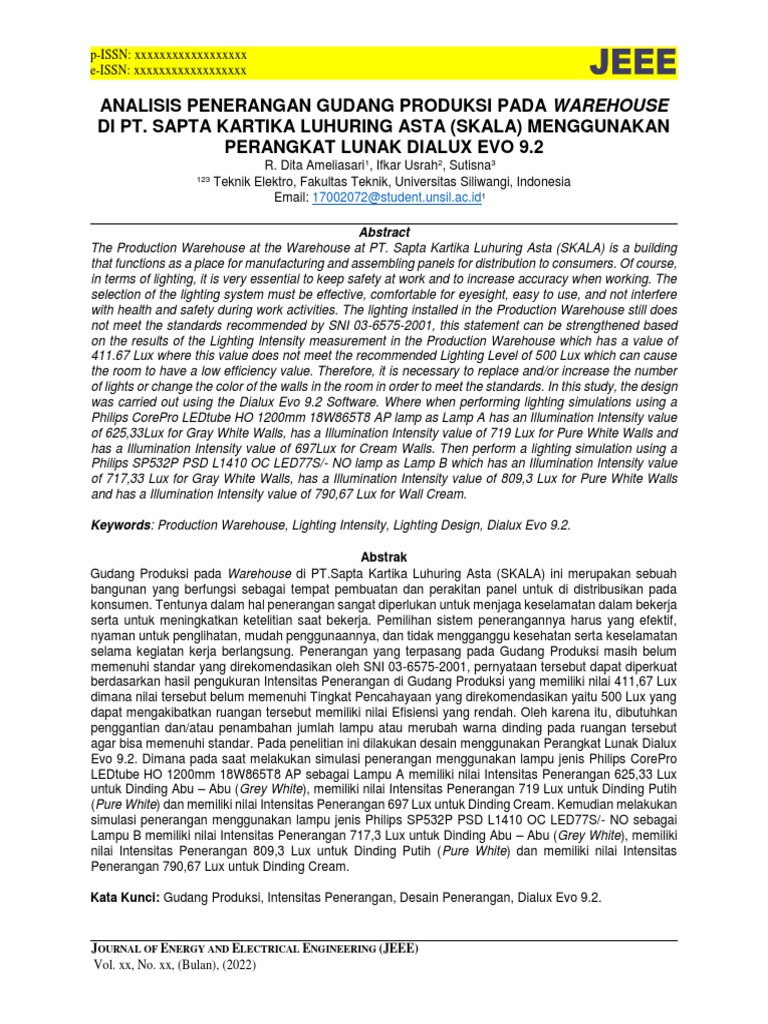 (Fix) Jurnal Ta Ditaas | PDF | Lighting | Architectural Elements