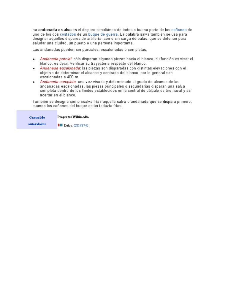 Definición de Andanada Naval | PDF | Historia