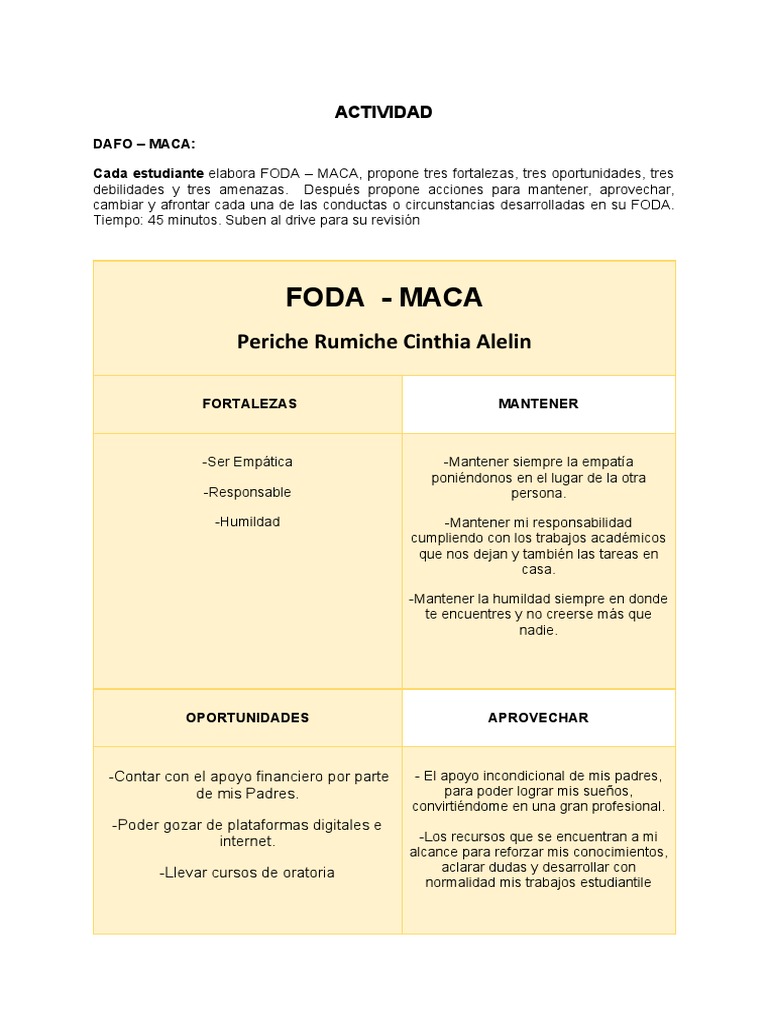 Foda - Maca | PDF | Sicología