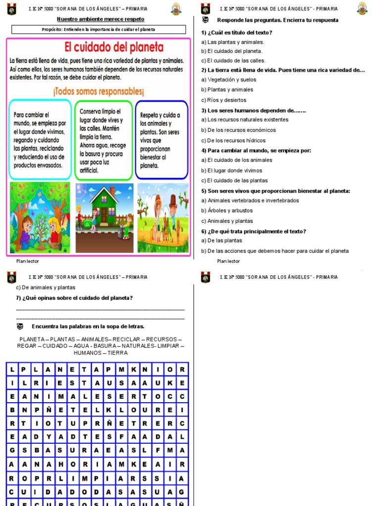 Cuidado del planeta y la importancia de protegerlo | PDF | Tierra ...