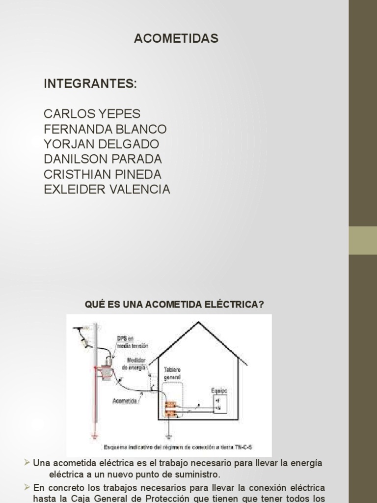 Acometida Aerea Baja Tension | PDF
