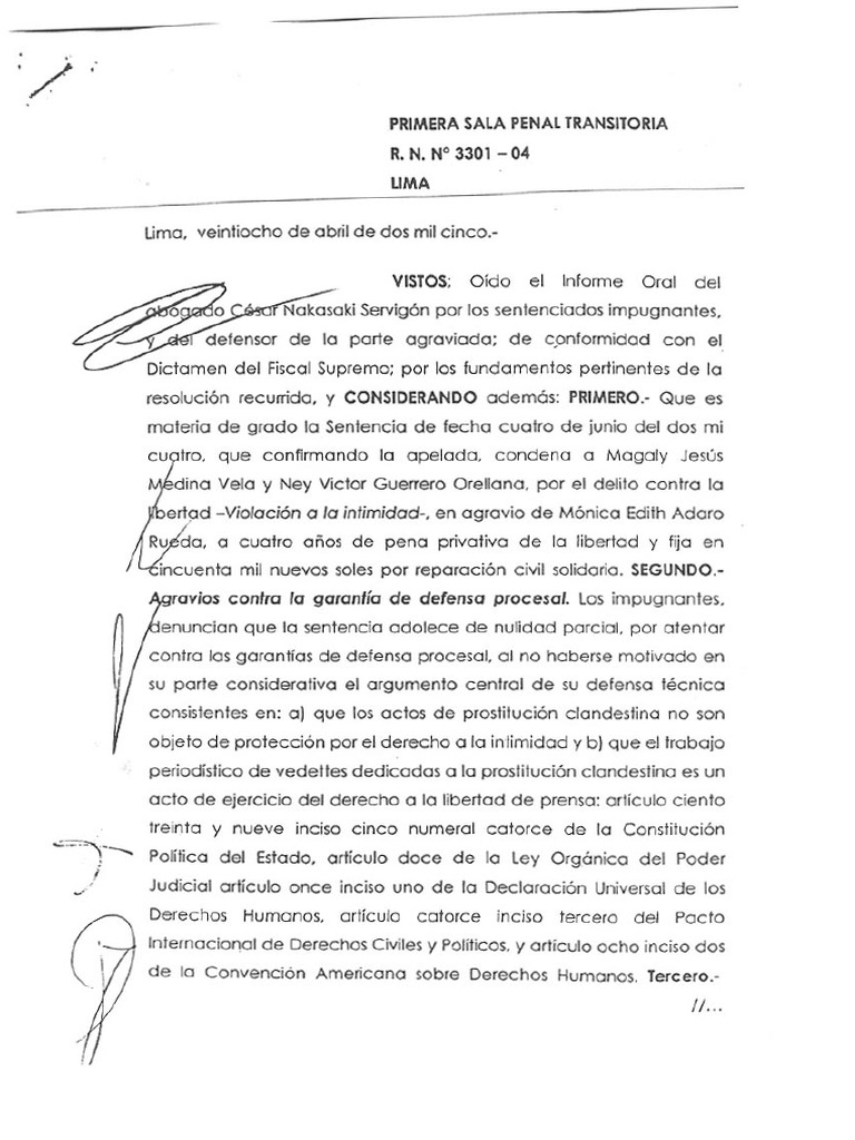 Sentencia Caso Mágaly Medina - Mónica Adaro | PDF