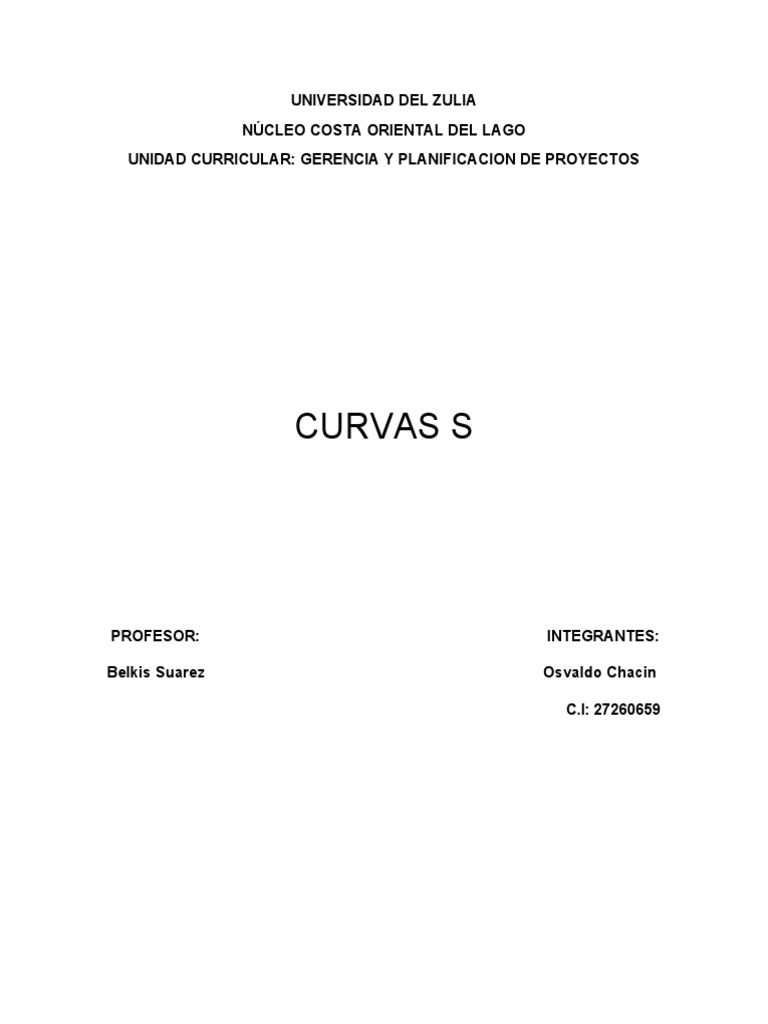 Curva S | PDF | Programación de computadoras | Planificación