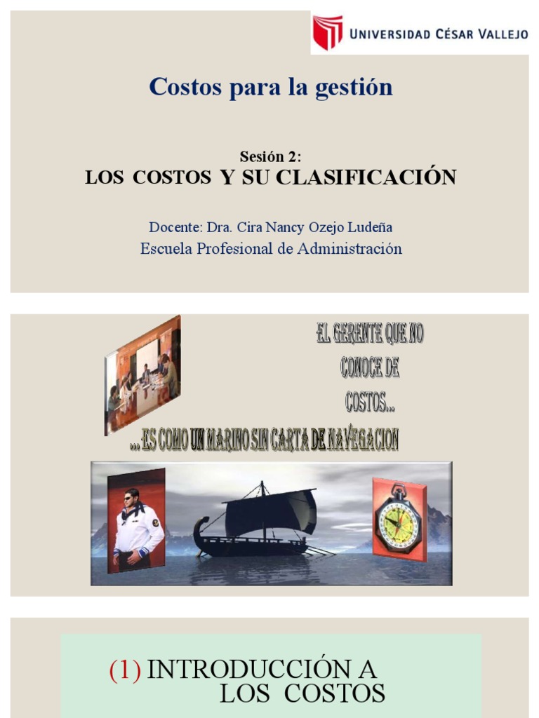 1-Los Costos, Gastos, Clasificación | Descargar gratis PDF | Costo | Economias