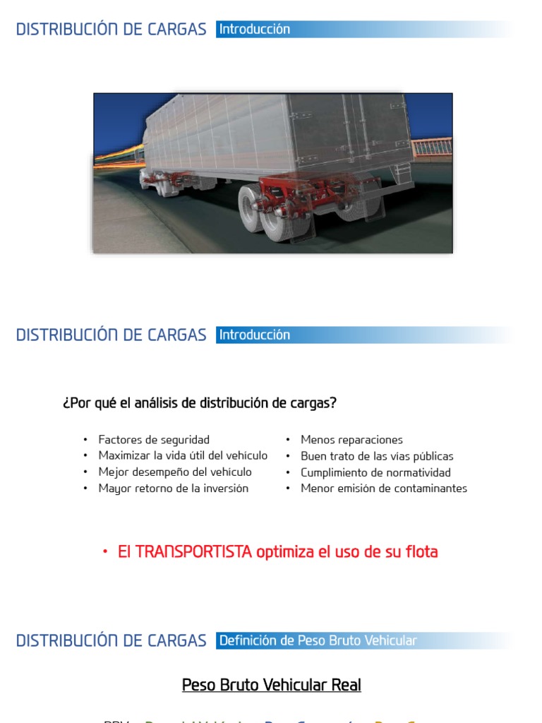 7 Distribucion de Cargas | PDF | Camión | Eje