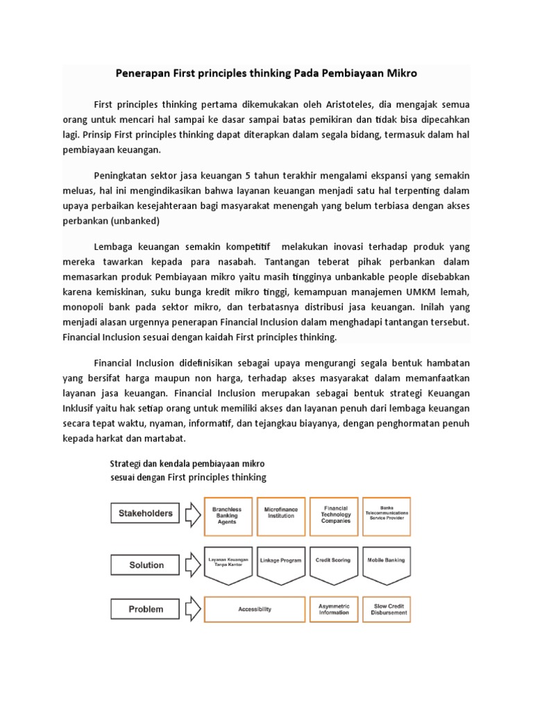 Penerapan First Principles Thinking 2 | PDF