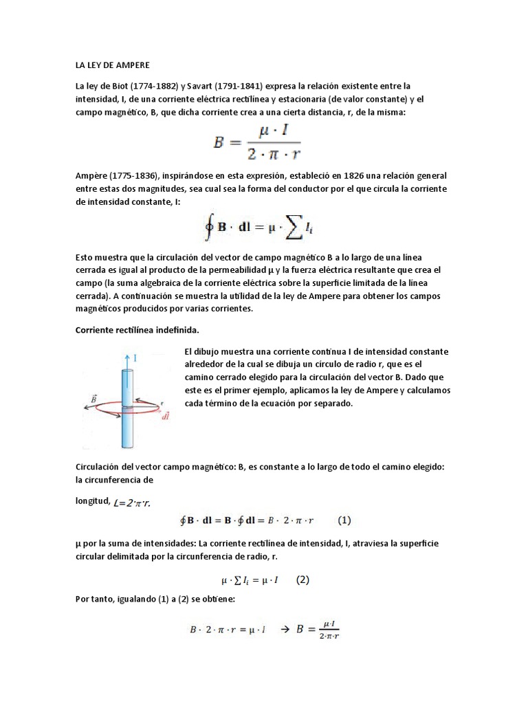 La Ley de Ampere | PDF | Ciencia y matemática