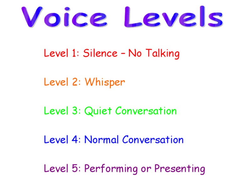 Voice Levels | PDF