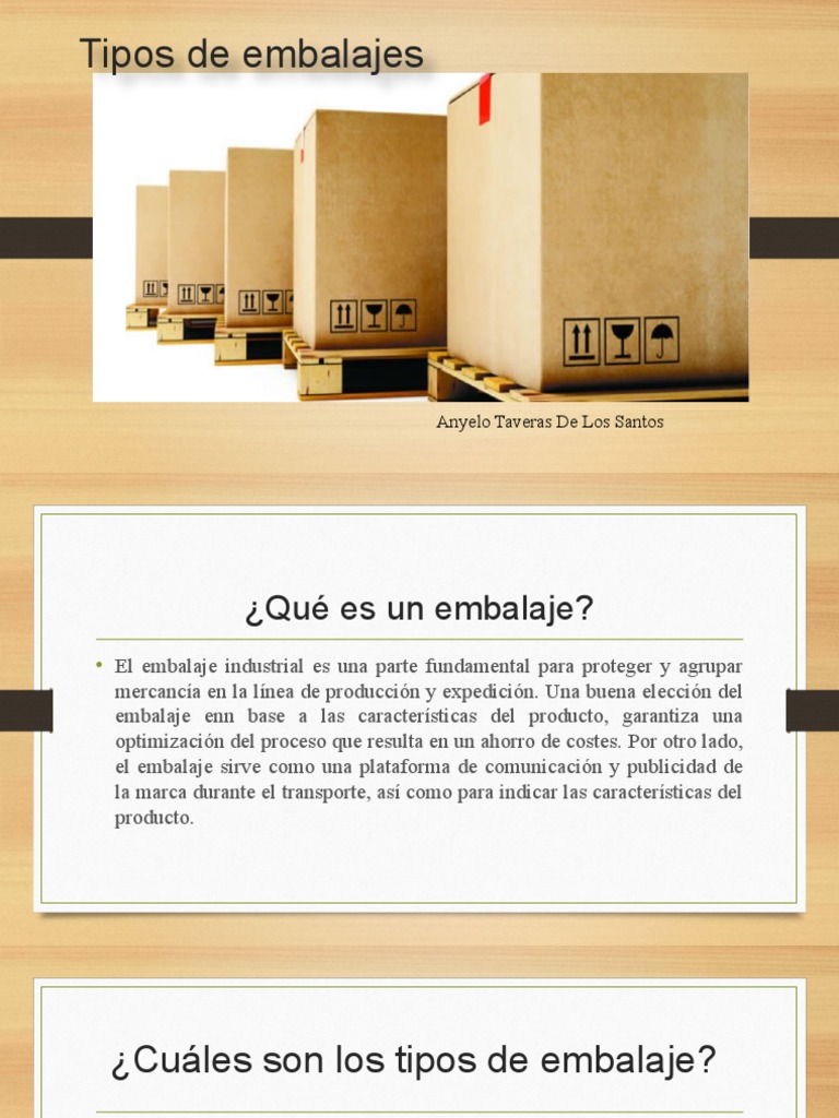 Tipos de Embalajes | PDF | Cartón | Logística