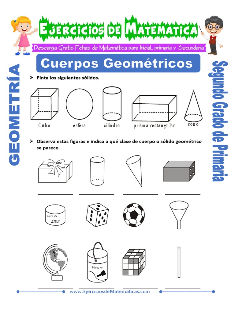 Cuerpos Geometricos para Segundo de Primaria | PDF