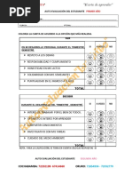 Autoevaluación Primero de Primaria | PDF