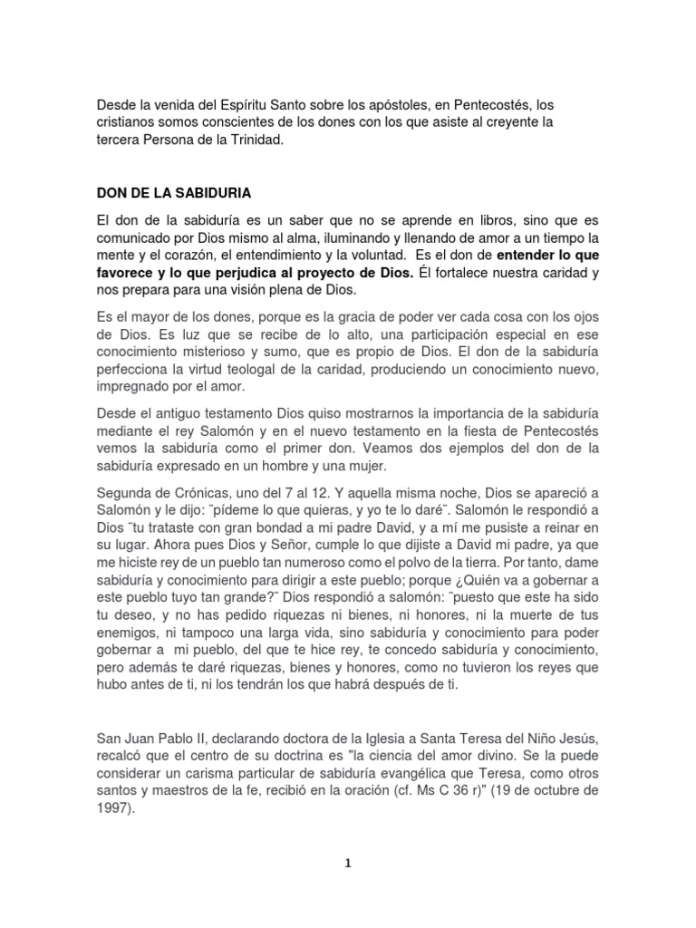 El don de la sabiduría: su importancia y manifestaciones en la vida ...