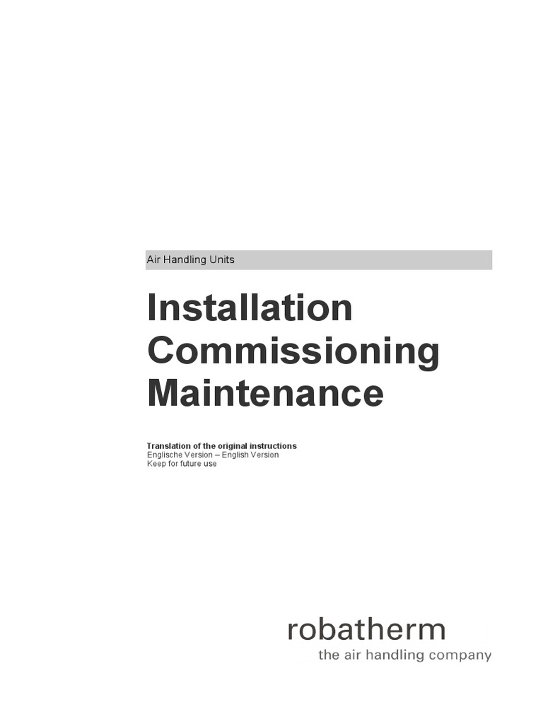 Robatherm MIW Eng | PDF | Switch | Engineering Thermodynamics