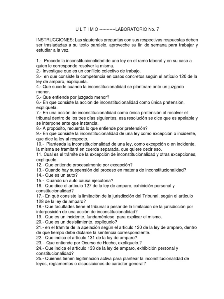 LABORATORIO No. 7 - DPC - 2021 | PDF | Jurisdicción | Judicaturas