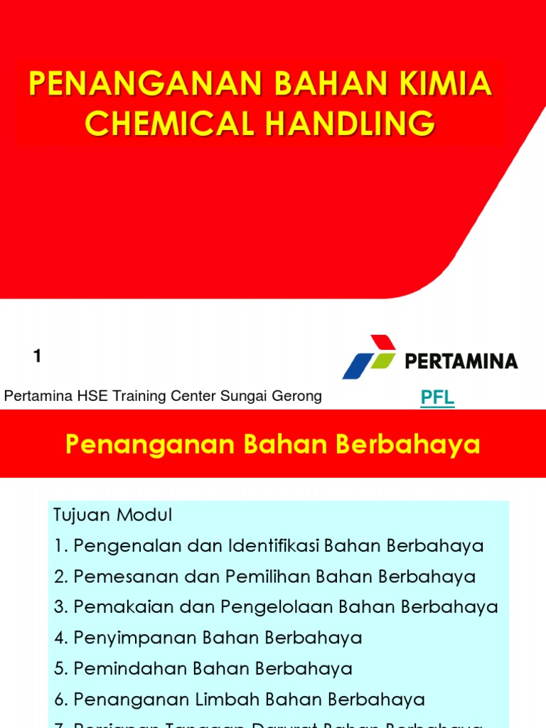 Panduan Penanganan Bahan Kimia Berbahaya | PDF