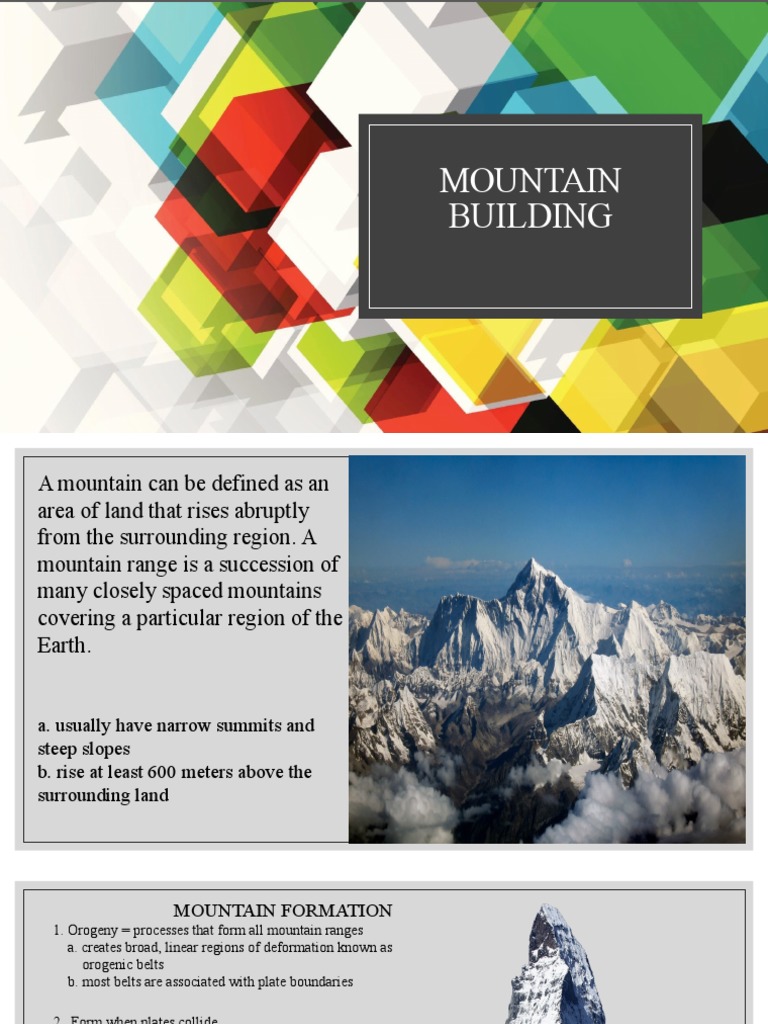Unit II Lesson 3.3 - 3.4 Mountains and Mountain Building | PDF | Plate ...