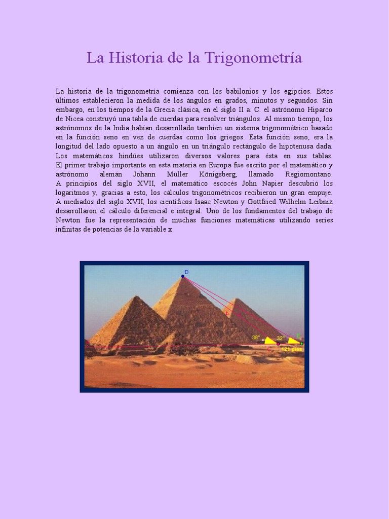 La Historia de La Trigonometría | PDF | Ciencias sociales