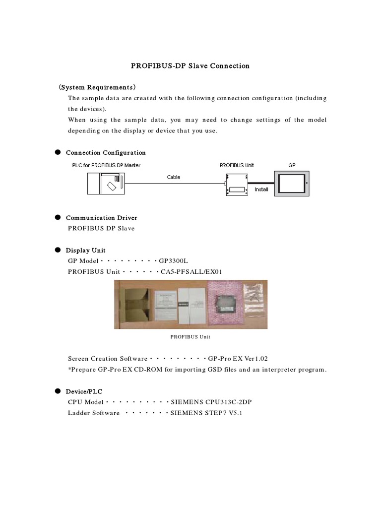 Profibus DP e | PDF | Input/Output | Programmable Logic Controller
