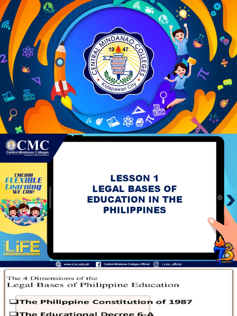 Lesson 1-Legal Basis of Education | PDF