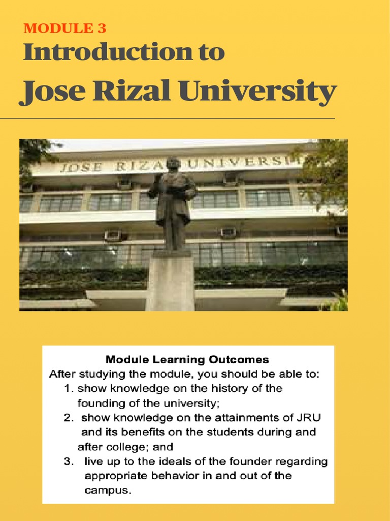 Module 3 - Introduction To JRU | PDF | Goal