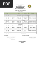 Class Program 2022-2023 Grade 3 | PDF