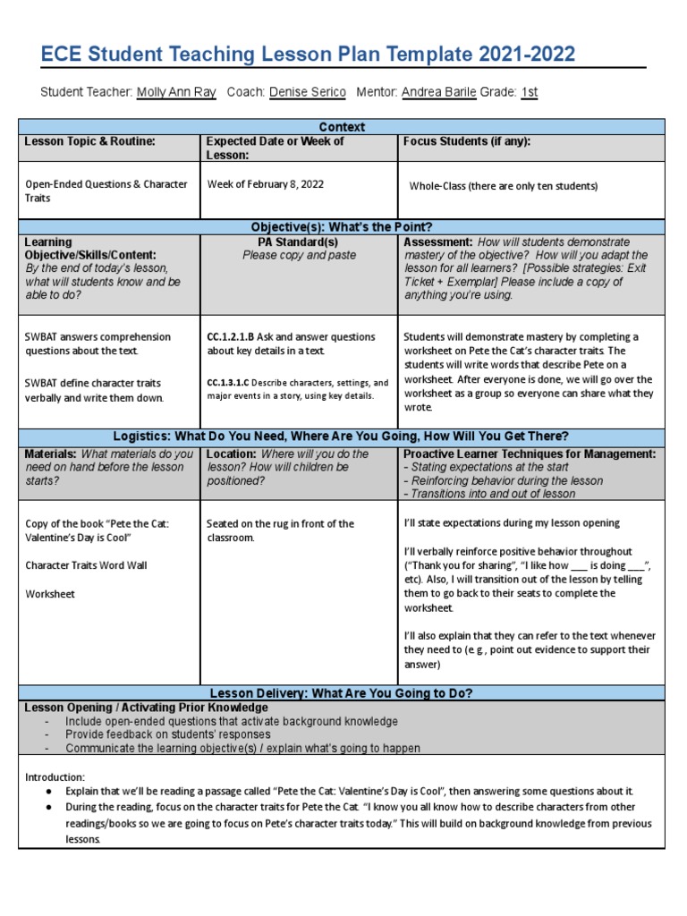 character traits | PDF | Reading Comprehension | Learning