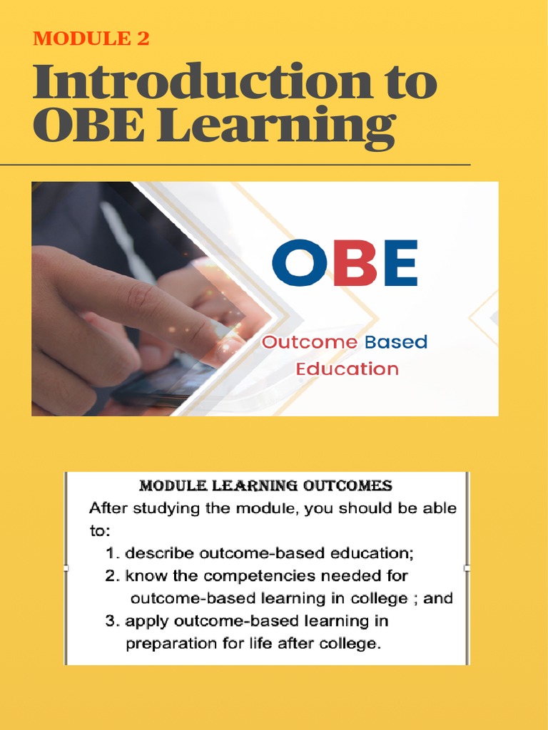 Module 2 - Introduction To OBE | PDF | Educational Assessment | Learning
