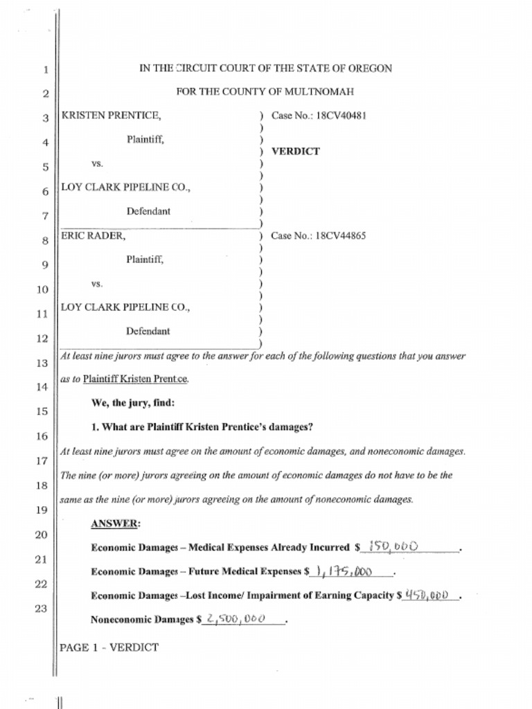 Prentice Rader Signed Verdict | PDF
