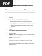 Indigenous Creative Crafts - Module 3 | PDF | Basket Weaving | Weaving