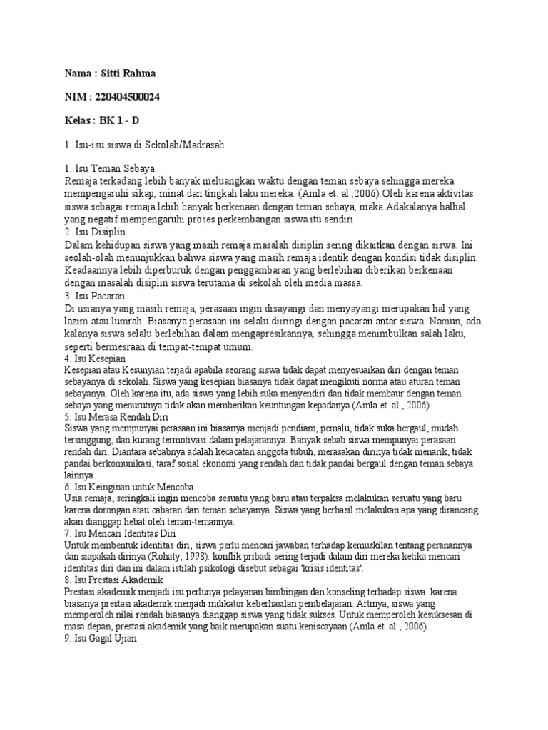 Dasar Dasar BK | PDF